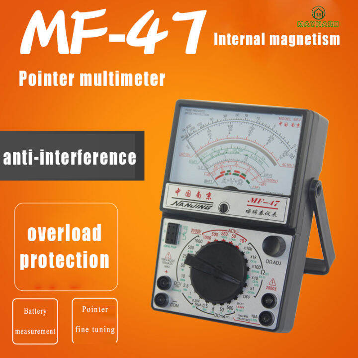 Digital Multimeter Electrical Tester Multi Tester with DC AC Voltmeter ...