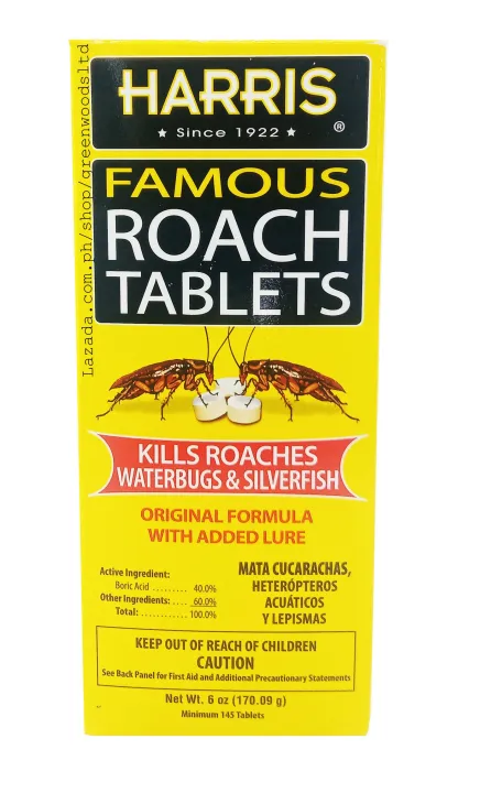 Harris Famous roach tablets 6oz (170.09g) mininum 145 tablets | Lazada PH