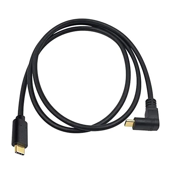 POYICCOT L-type USB C TYPE C TO TYPE C cable, 90 degree L-shaped USB C ...