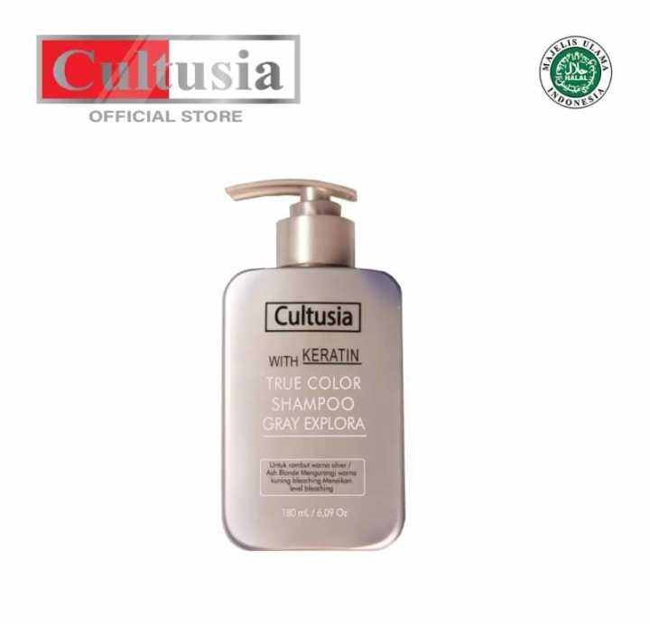 Cultusia True Color Shampoo Grey Explore 180ml | Lazada Indonesia