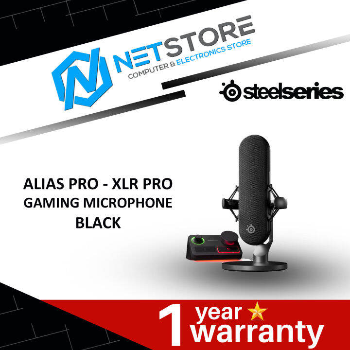 STEELSERIES ALIAS PRO - XLR PRO GAMING MICROPHONE BLACK - 61595 | Lazada