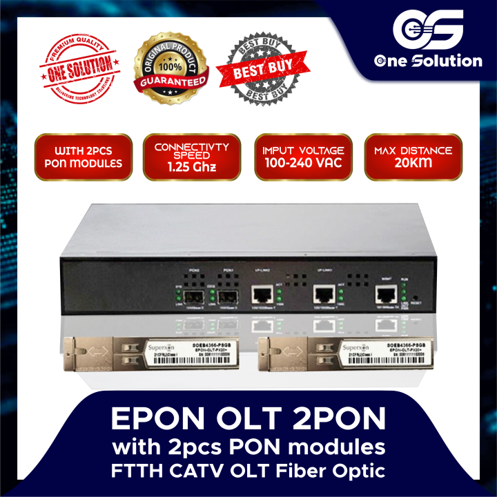 EPON OLT 2PON with 2pcs PON modulesJYD-02OLT is designed for chassis ...