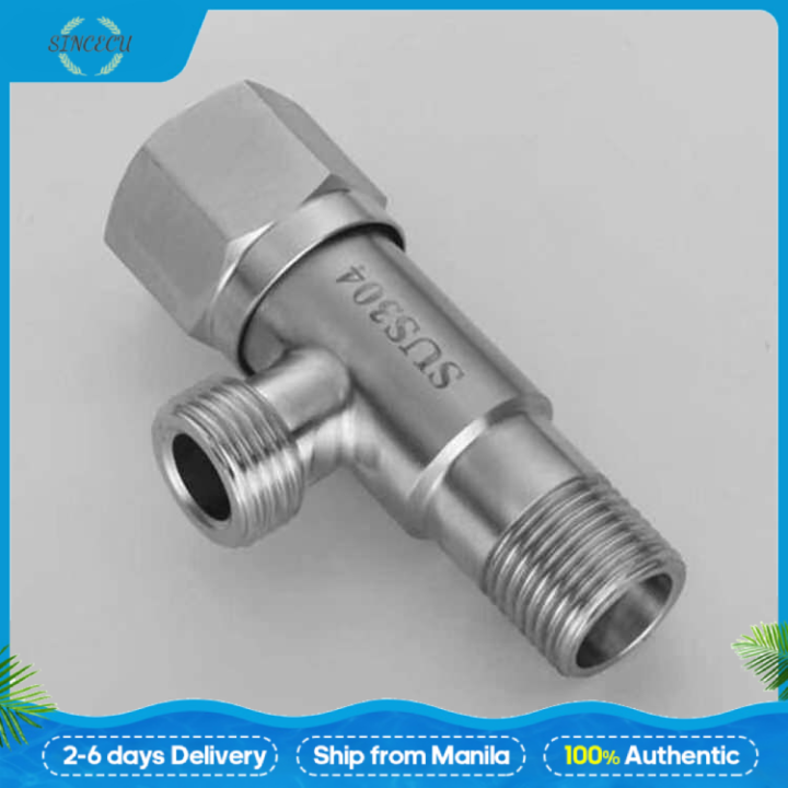 SUS304 Stainless Steel One Way Angle Valve 1/2" Angle Valve With Ring ...