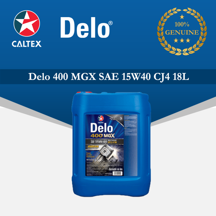Diesel Engine Oil Caltex Delo 400 MGX SAE 15W40 CJ4 18 Liter | Lazada