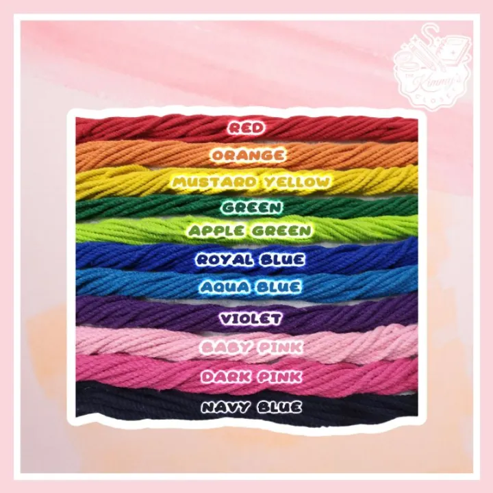 Mainit na benta 3MM Colored Cotton Macrame Cord - Ordinary Colors ...
