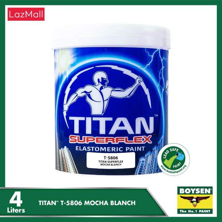 Titan Superflex Elastomeric Paint Mocha Blanch T5806-4L | Lazada PH