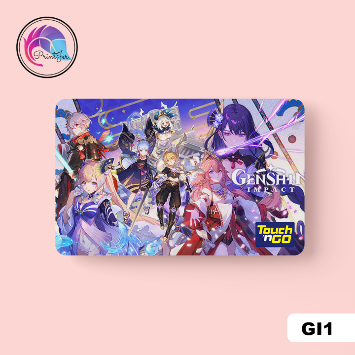 GENSHIIN IMPACT ( SERIES 1 ) - Touch n Go Card Sticker Cover (Waterproof, High Quality) ,TNG ...