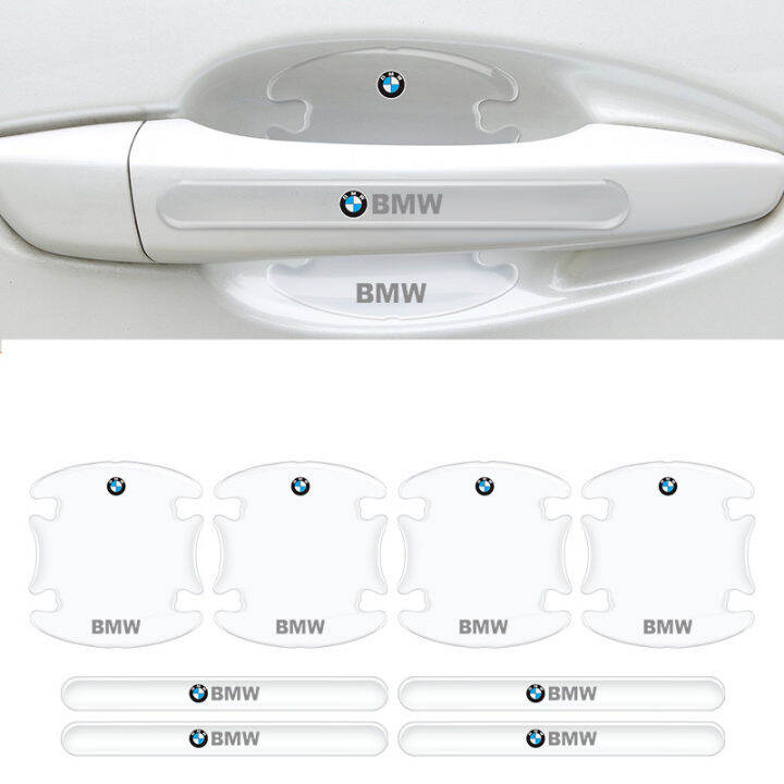 สติกเกอร์ติดรถยนต์สำหรับ BMW,สติ๊กเกอร์ป้องกันรอยขีดข่วนมีที่จับประตูรถสำหรับ BMW M E46 E90 E60 ...