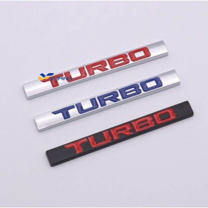 TURBO Car Large TURBO Metal Turbocharged Car Emblem Modified Sports ...