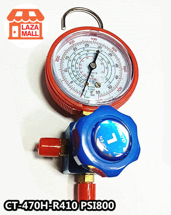 Manifold Gauge GAS METER Low Pressure Single Gauge CT-470L for R22/R404/R407/R410 R32 Air ...