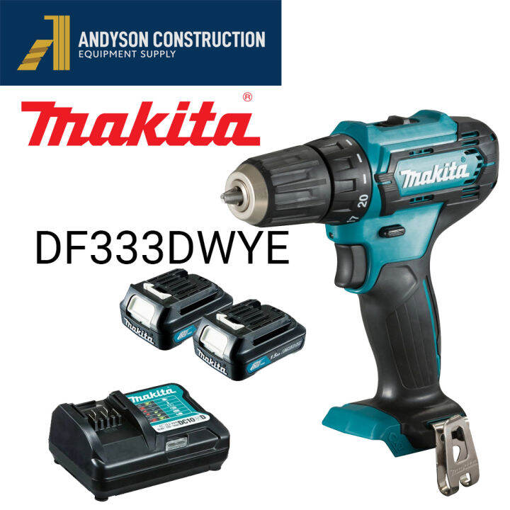 MAKITA 10MM CORDLESS DRIVER DRILL SET DF333DWYE | Lazada PH