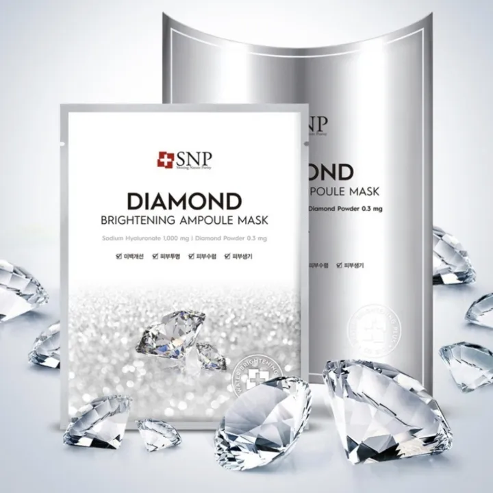 SNP Diamond Brightening Ampoule Mask 10p | Lazada PH