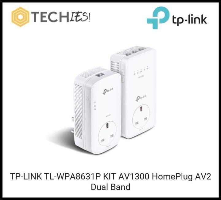 TP-Link TL-WPA8631P KIT AV1300 HomePlug AV2 Dual Band MU-MIMO Gigabit ...
