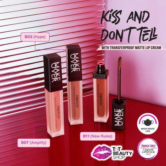 MAKE OVER Powerstay Transferproof Matte Lip Cream | MakeOver Powerstay ...