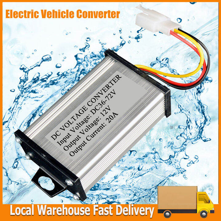Electric Converter DC 36V 48V 60V 72V To 12V 10A 20A 100W Adapter ...