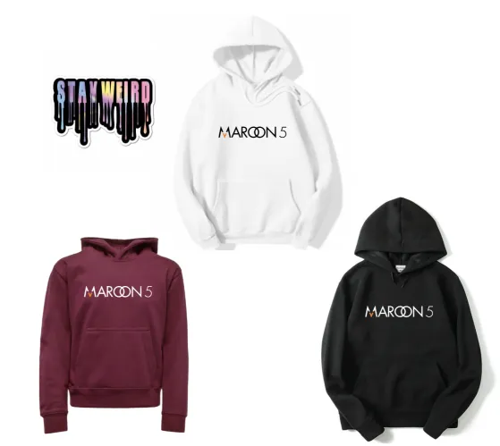Maroon 5 Hoodies - black maroon white hoodies | Lazada PH