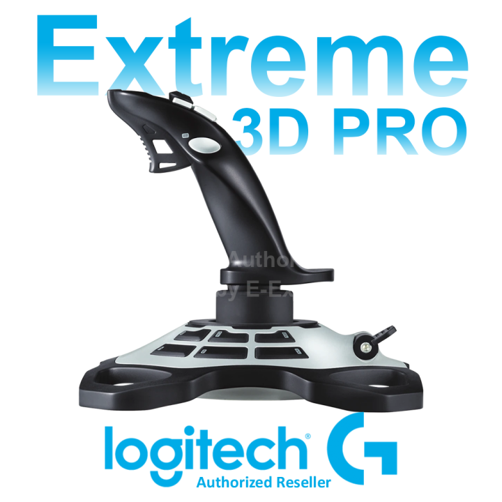 Logitech Extreme 3D Pro จอยสติ๊ก สำหรับเกมส์ขับรถ ของแท้ ประกันศูนย์ 2 ...