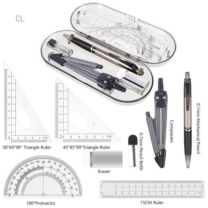 【Ready Stock】 Maths Set Compass Geometry Kit Set Math Geometry Kit ...
