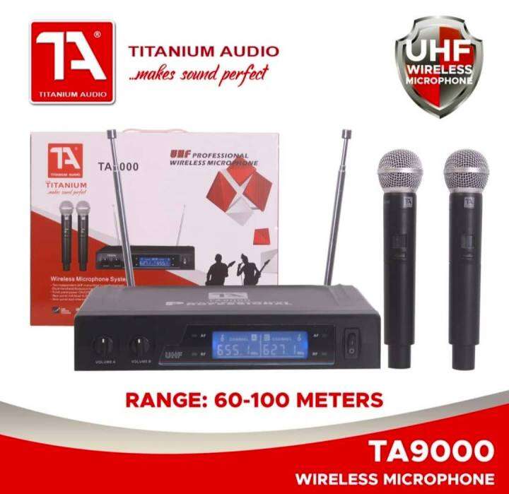 TITANIUM AUDIO TA-9000 UHF WIRELESS MICROPHONE | Lazada PH