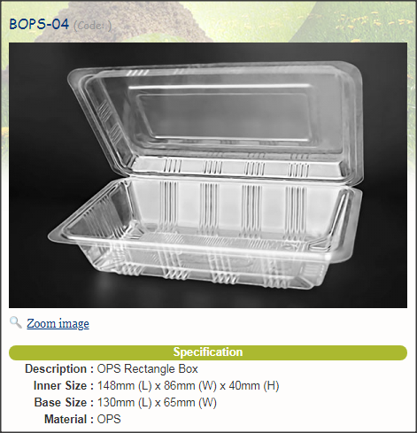 BOPS-04 OPS RECTANGLE BOX 100PCS ASIATIC | Lazada