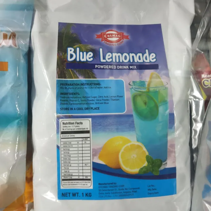 1Kg Blue Lemonade Powder 💙🍋 Mix Crisp Cool And Thirst-Quenching! Drink ...