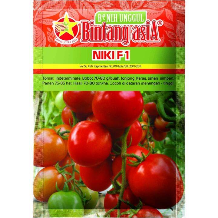 Benih Tomat NIKI F1 5 Gram Cap Bintang Asia PT Benih Citra Asia Buah ...