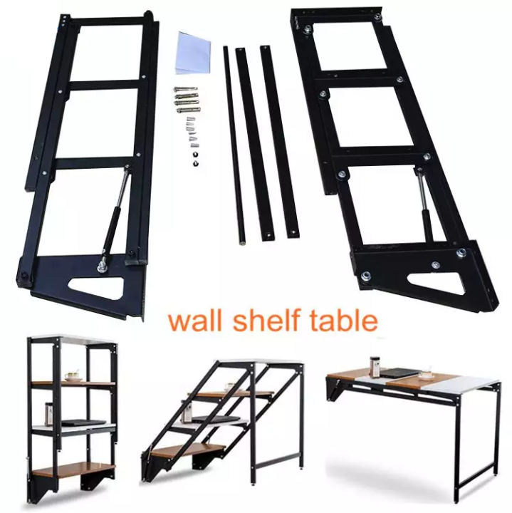 murphy table, wall shelves table, foldable table, spacesaver table ...