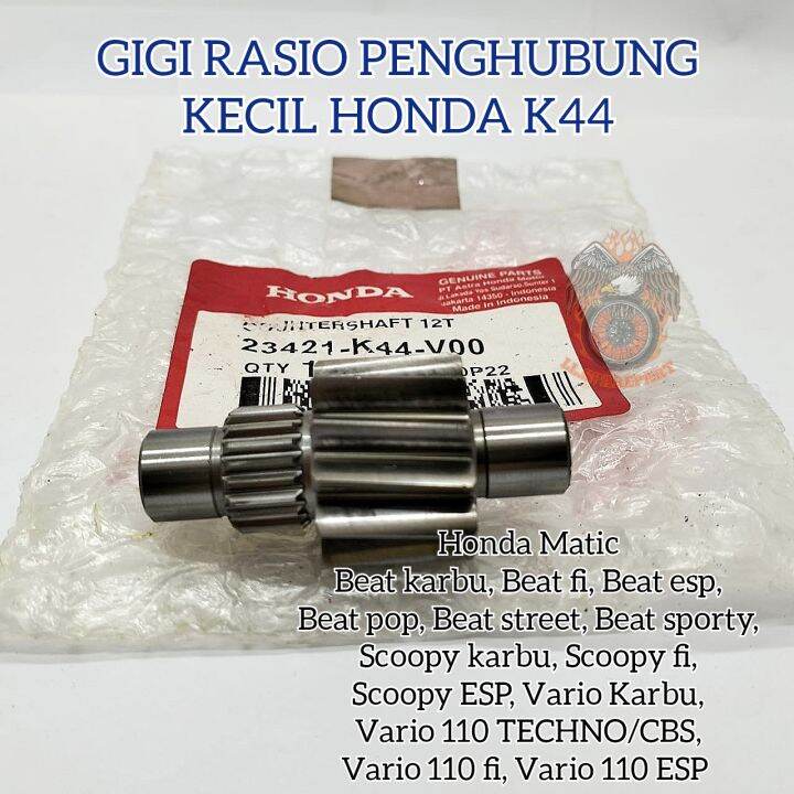 GIGI RASIO TRANSMISI KECIL SHAFT COUNTER HONDA K44 KUALITAS ASLI ...