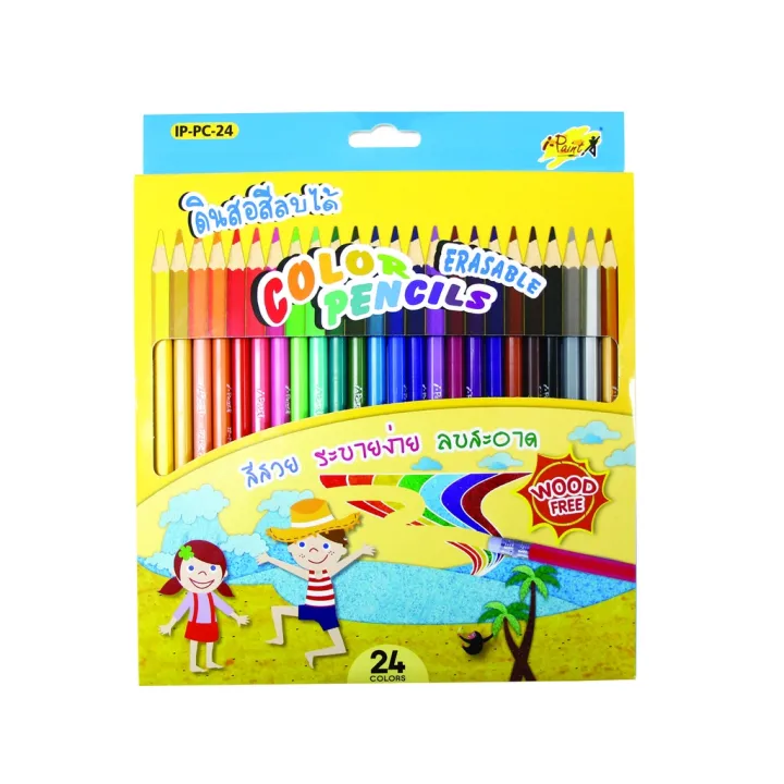 SAKURA (ซากุระ) ดินสอสีลบได้ 24 สี IP-PC - 24 | Lazada.co.th