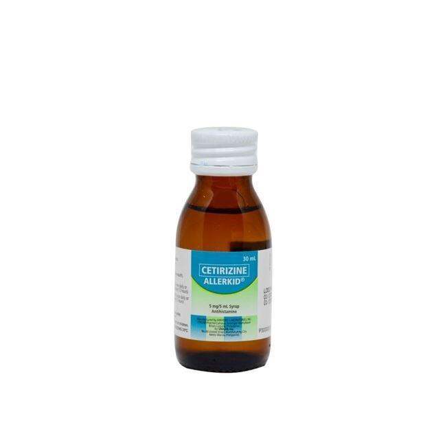 ALLERKID Cetirizine 5 mg/5 mL Syrup 30 mL Bottle | Lazada PH