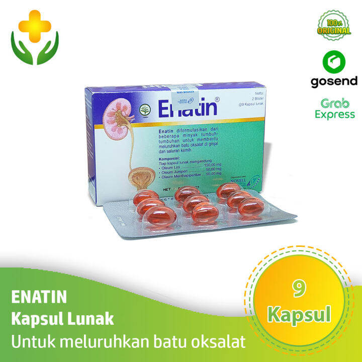 Enatin 9 Kapsul Lunak Meluruhkan Batu Empedu Batu Ginjal | Lazada Indonesia