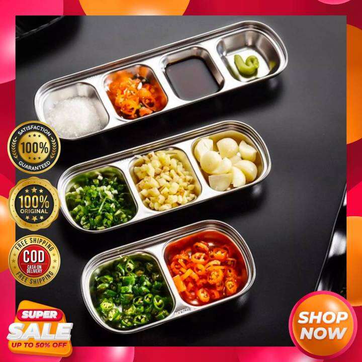 HANDY MAN SHOP ORIGINAL COD Korean Samgyup Dish Tray 2 3 4 Grids ...