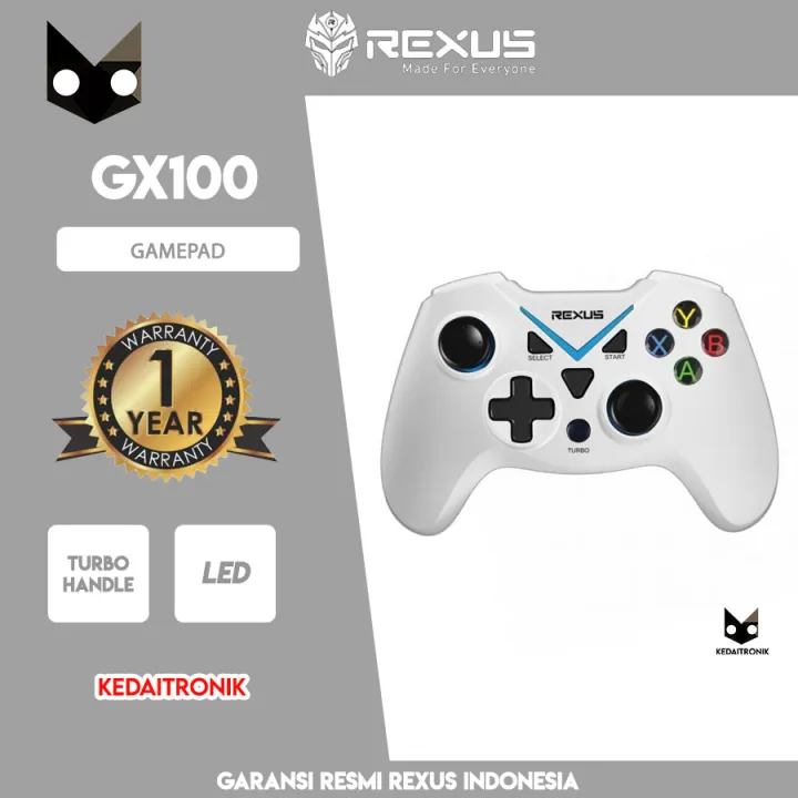 Rexus Gamepad GX100 Gaming Wireless Nano USB GX 100 PRO Turbo Console ...