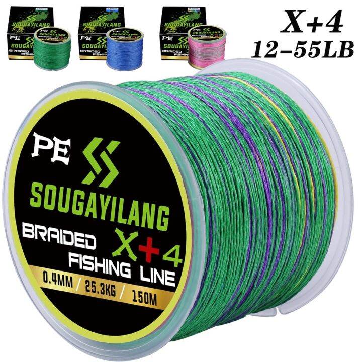4X PE Fishing Line 150M Braided Line Multifilament Line Floating Line ...