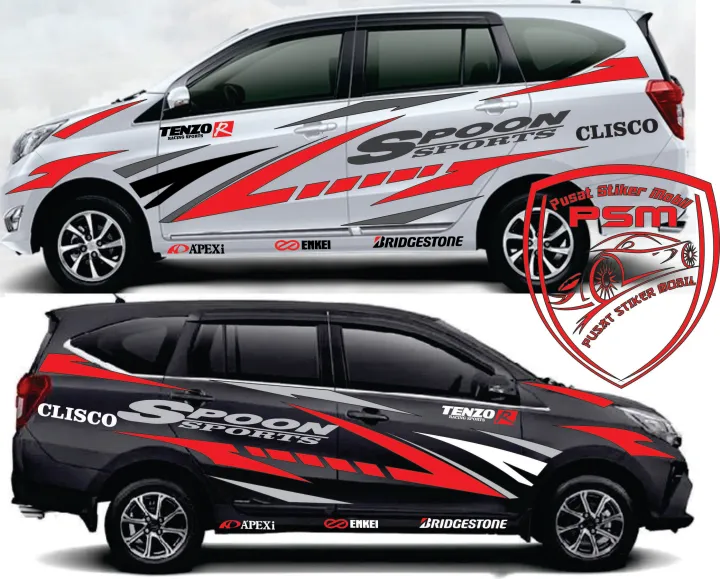 Stiker mobil calya Sigra Terios Fortuner taruna mobillio motif terbaru ...