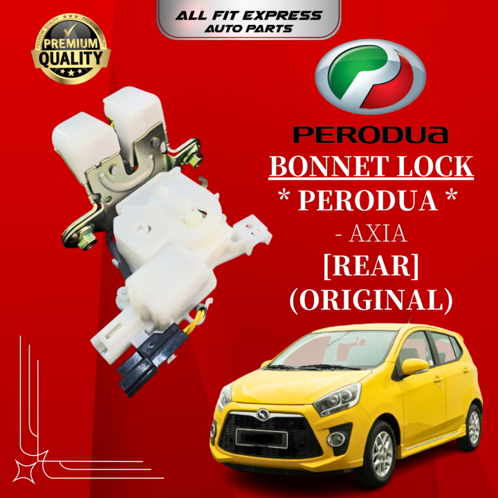 PERODUA AXIA (ORIGINAL) REAR (BELAKANG) BONNET LOCK 100% ORIGINAL ...