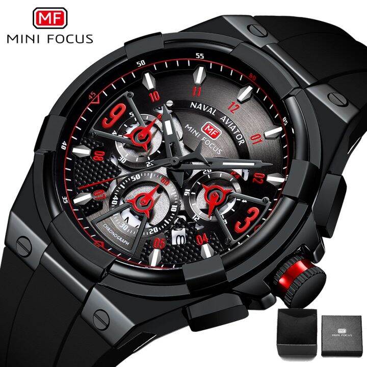 มินิโฟกัส MF0402G นาฬิกาข้อมือมียี่ห้อแฟชั่นสุดหรูนาฬิกาควอตซ์สำหรับผู้ชายนาฬิกาข้อมืออินเทรนด์ ...