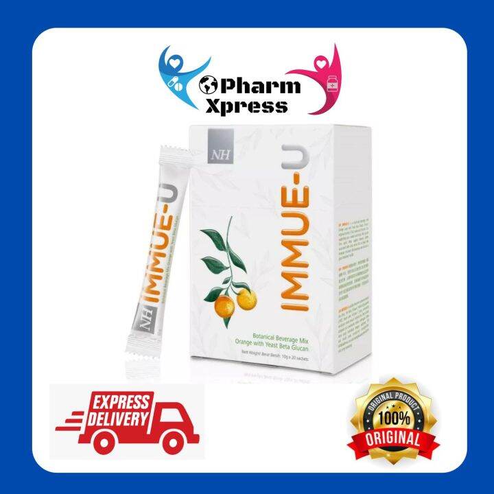 NH IMMUE-U Botanical Beverage Mix Orange With Yeast Beta Glucan Immune ...