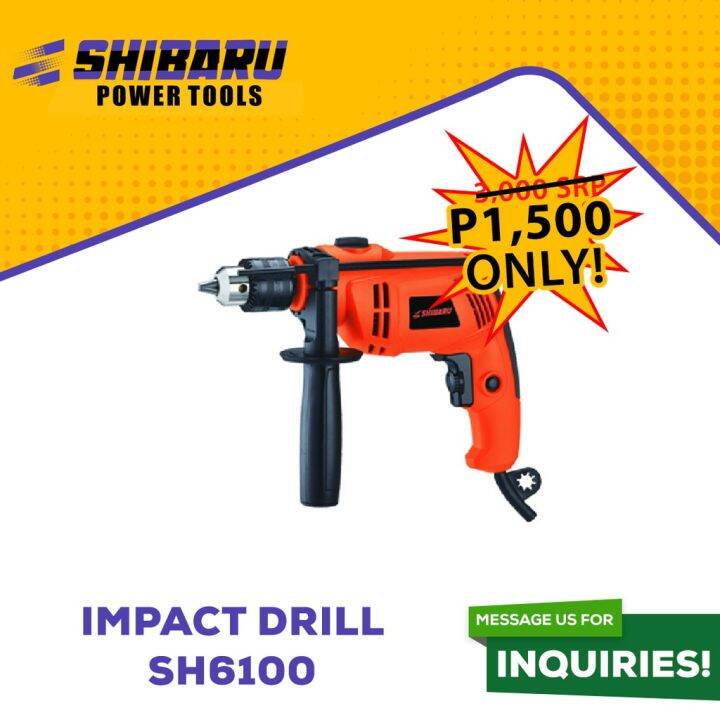 SHIBARU IMPACT DRILL SH6100 | Lazada PH