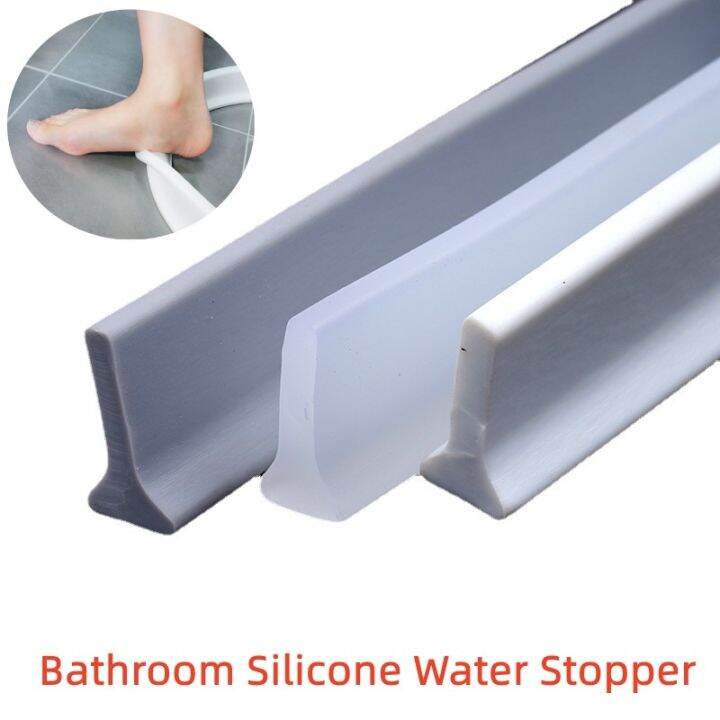 Bathroom Silicone Water Retaining Strips Shower Room Wet Dry Separation ...