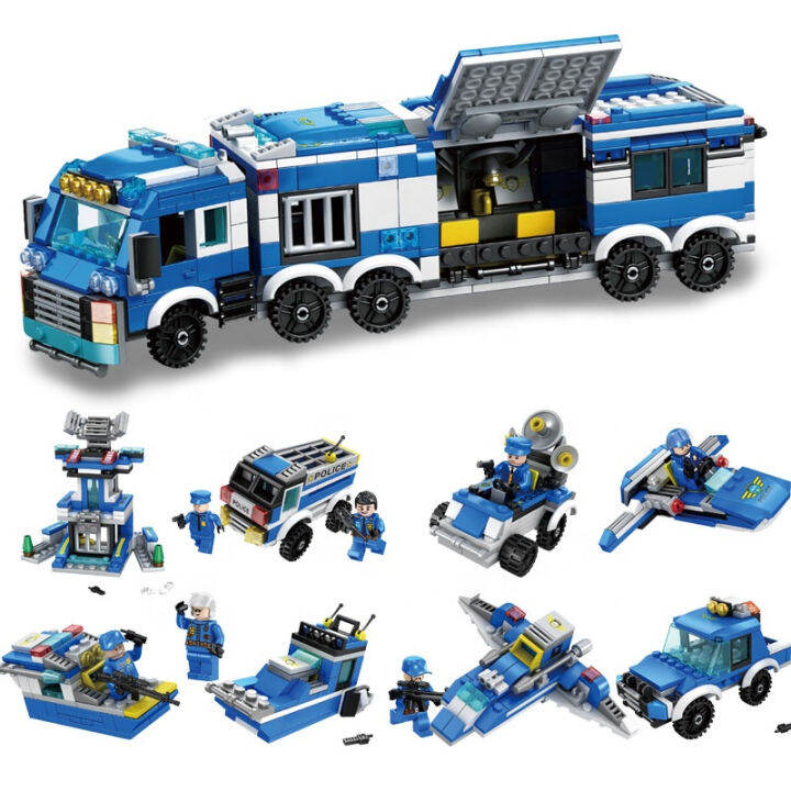 8-in-1 Police Station Building Blocks | Lazada PH
