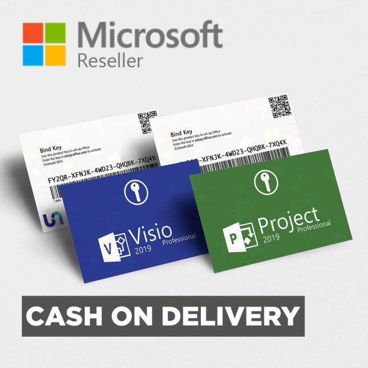 Visio / Project 2019 Professional for PC [Genuine] W/ Card and USB ...