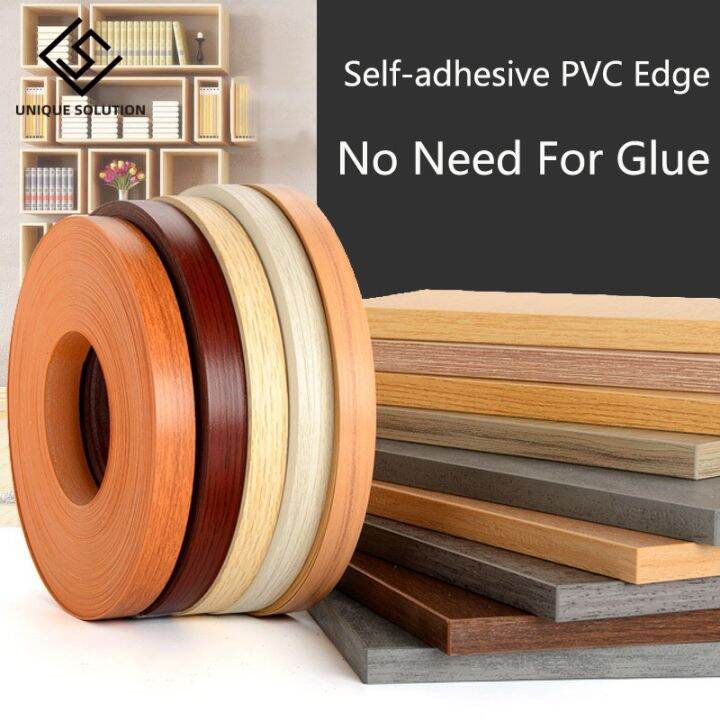 10M 2cm Self adhesive Furniture Wood Veneer Decorative Edge Banding PVC ...