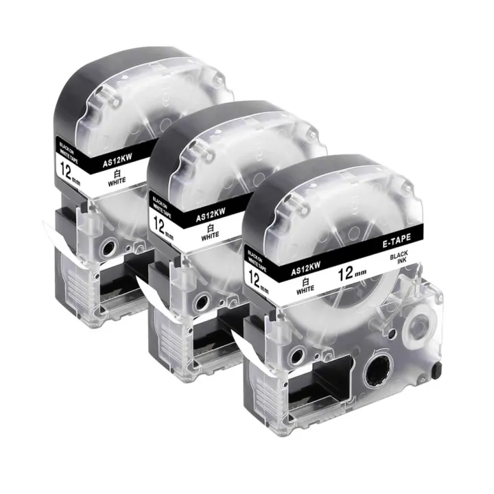 3 แพ็ค Epson LC-4WBN LK-4WBN LC-4WBN LC-4WBN9 SS12KW เทปฉลาก LK มาตรฐาน ...