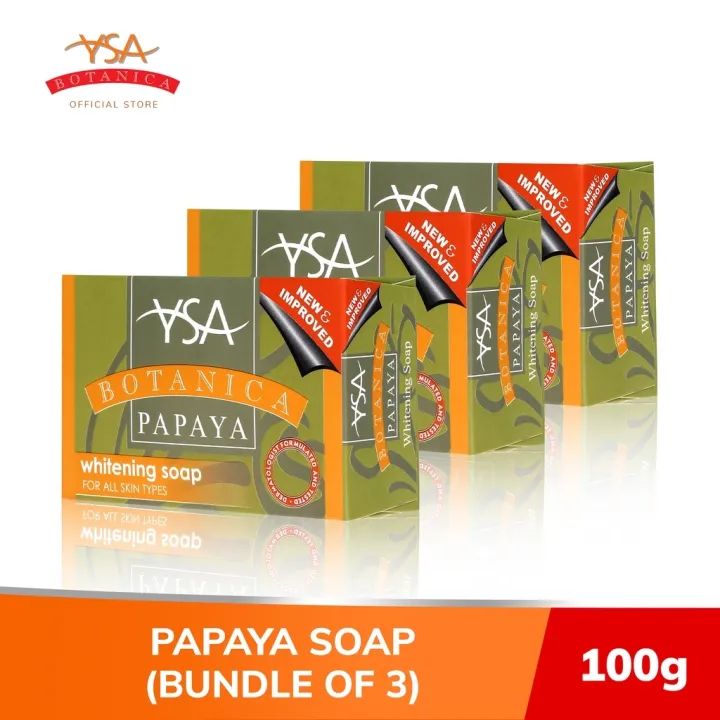 YSA Botanica Papaya Soap 100g Bundle of 3 | Lazada PH