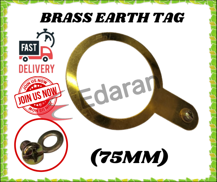 BRASS EARTH TAG FOR CW GLAND - (ET-75) | Lazada