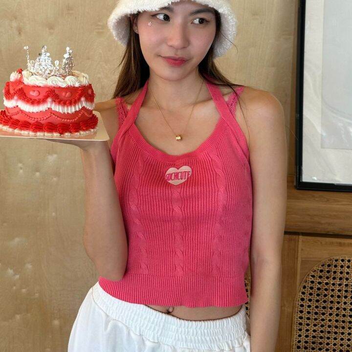 Daisy and Poppy : Hot Pink Halter Top | Lazada.co.th