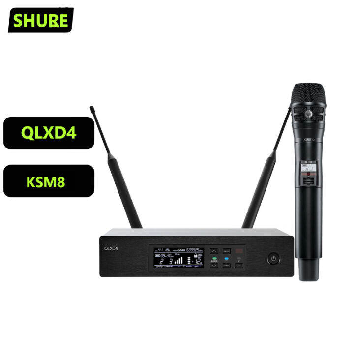 Top QLXD4/KSM8 UHF wireless microphone uhf high quality professional wireless microphone system ...