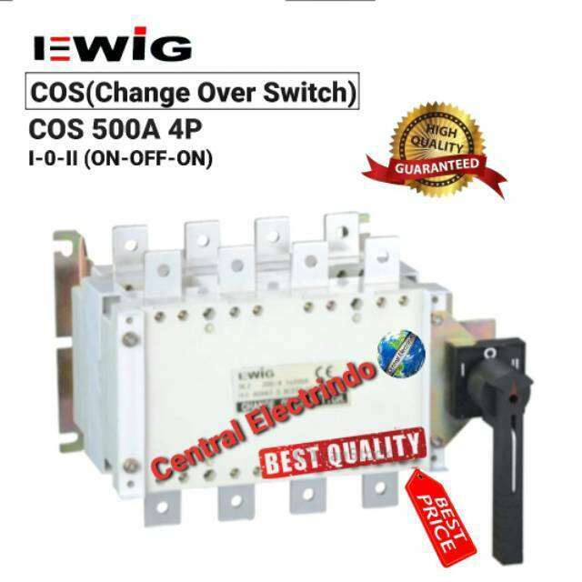 COS Change Over Switch 500A 4P (I-0-II) Ohm Saklar EWIG. | Lazada Indonesia