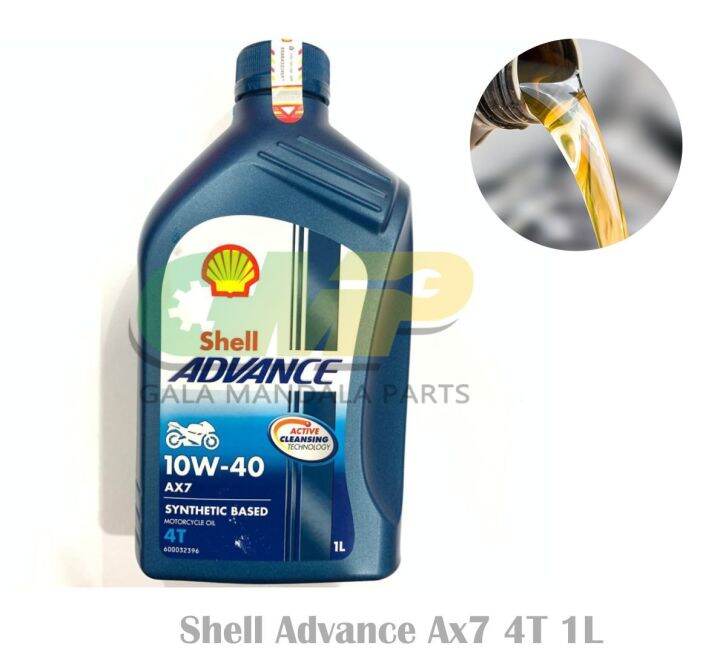 Oli Shell Advance Ax7 1 Liter 10w40 4T 1000ml Oil Motor Sport Mx Vixion ...